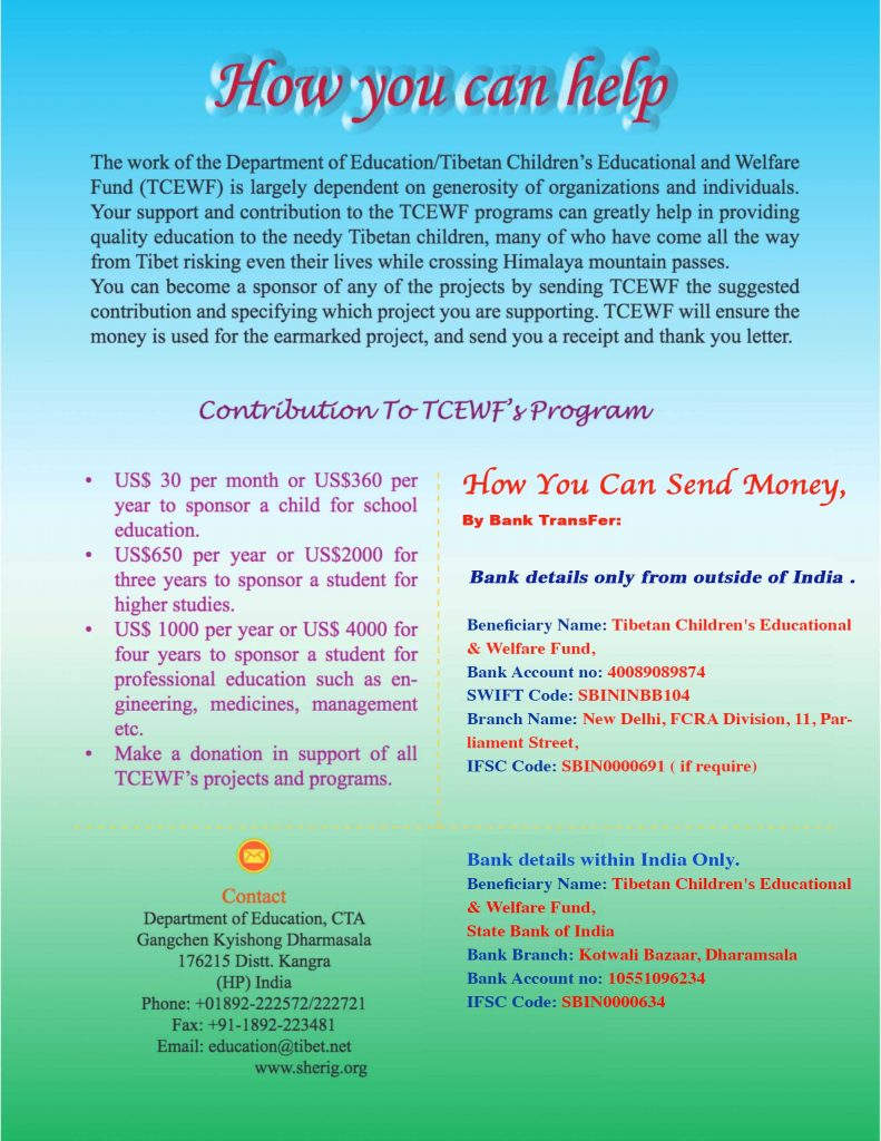 How You Can Help – Education Department